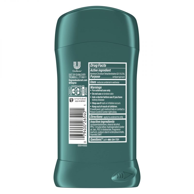 Degree Men Antiperspirant Deodorant 48-Hour Odor Protection Cool Rush ...